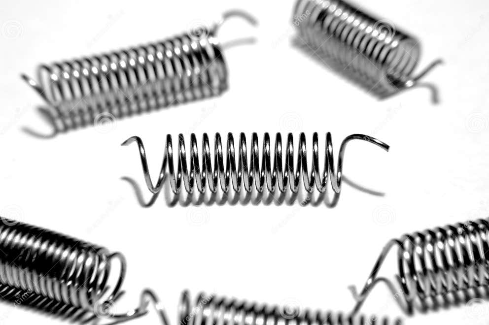 Metal springs stock image. Image of iron, spring, mainspring - 1526043