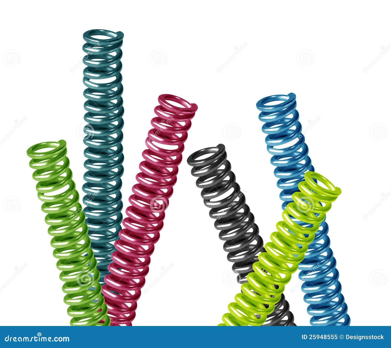 Metal springs stock image. Image of shape, metal, shadow - 25948555