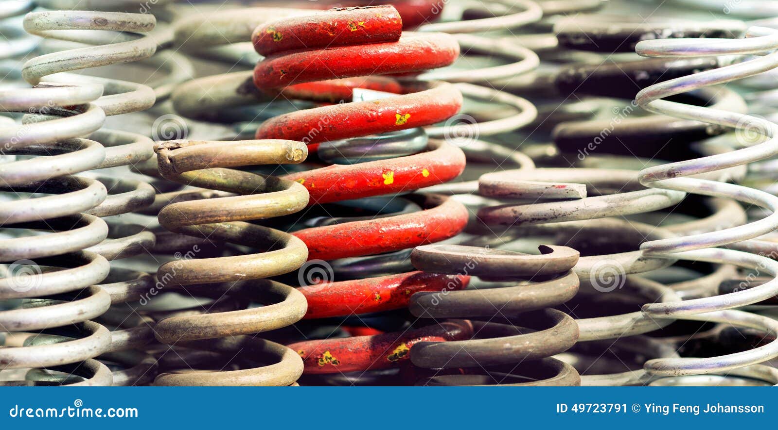 Metal springs stock image. Image of iron, background - 49723791