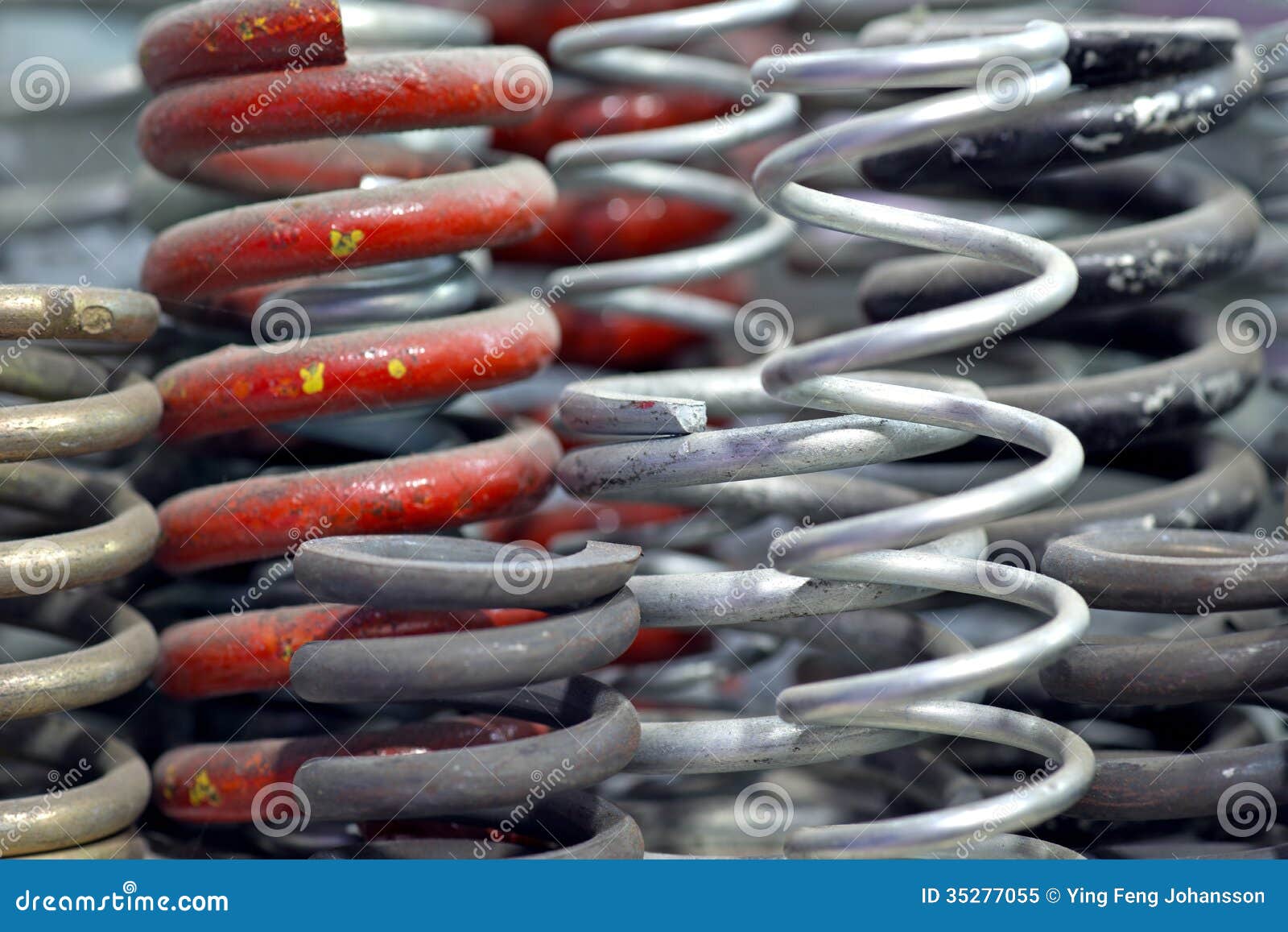 Metal springs stock image. Image of metal, gray, machine - 35277055