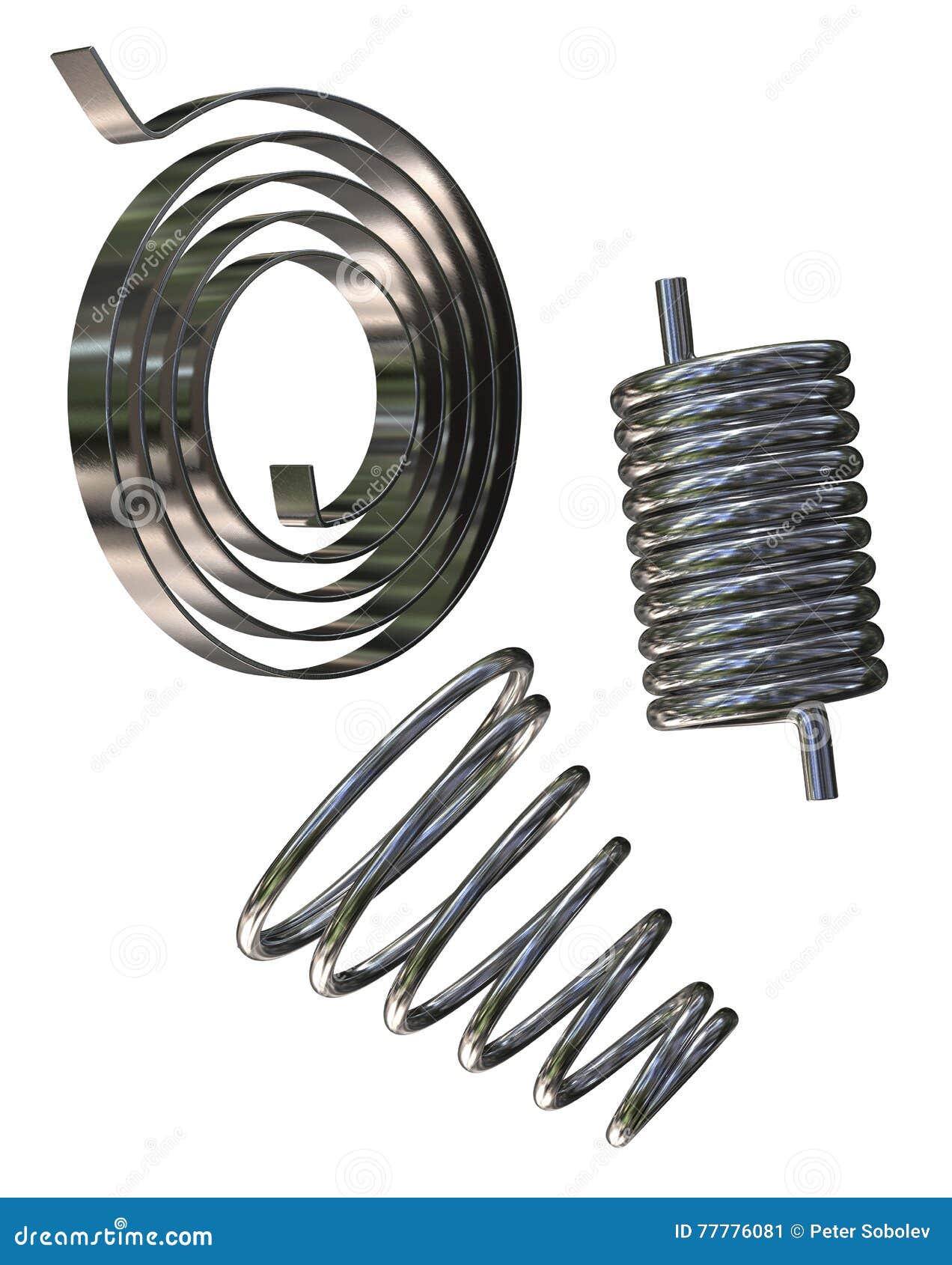 Metal springs stock image. Image of metallic, spring - 77776081