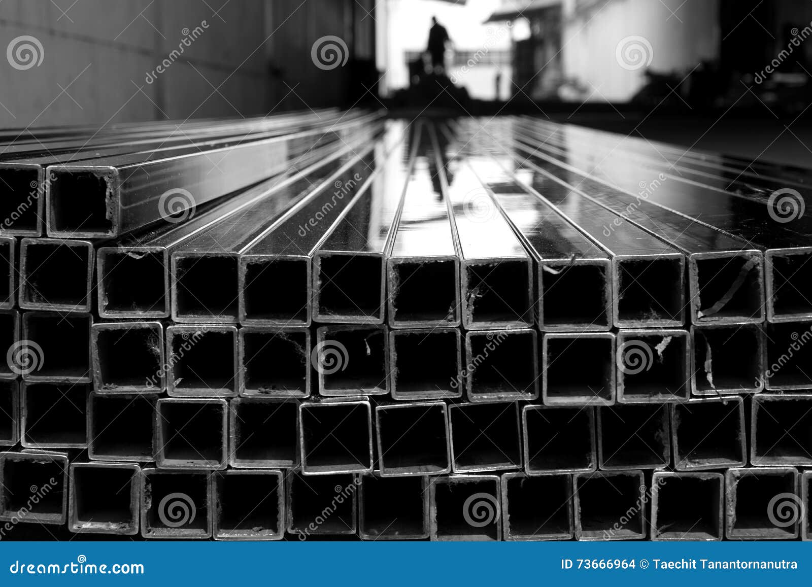 Metal square tube stock photo. Image of square, profile - 73666964