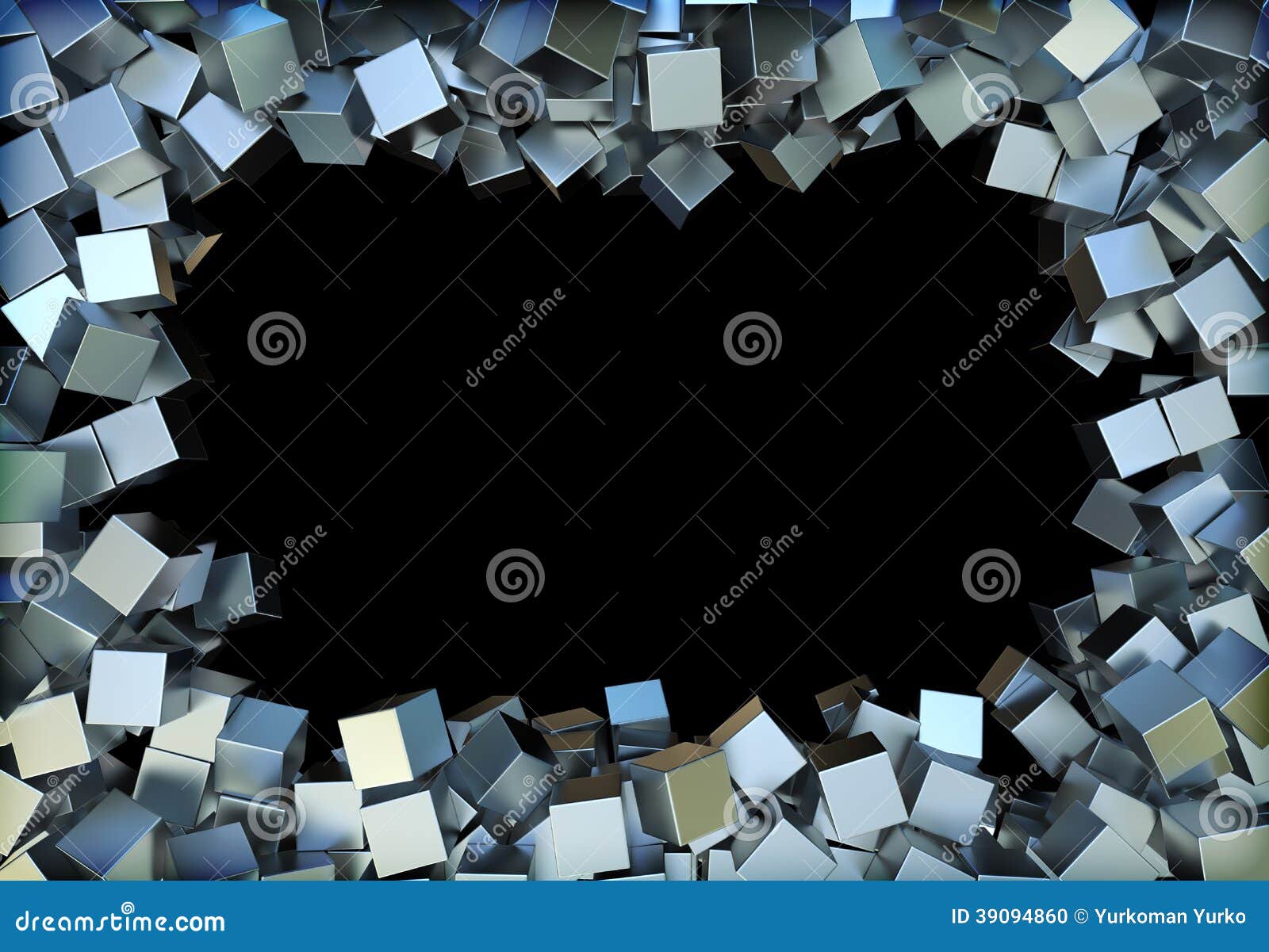 Metal squares stock illustration. Illustration of metal - 39094860
