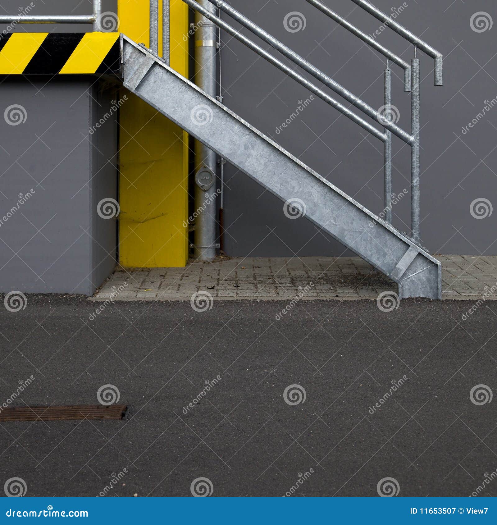 Metal stairs stock image. Image of warning, view, architecture - 11653507