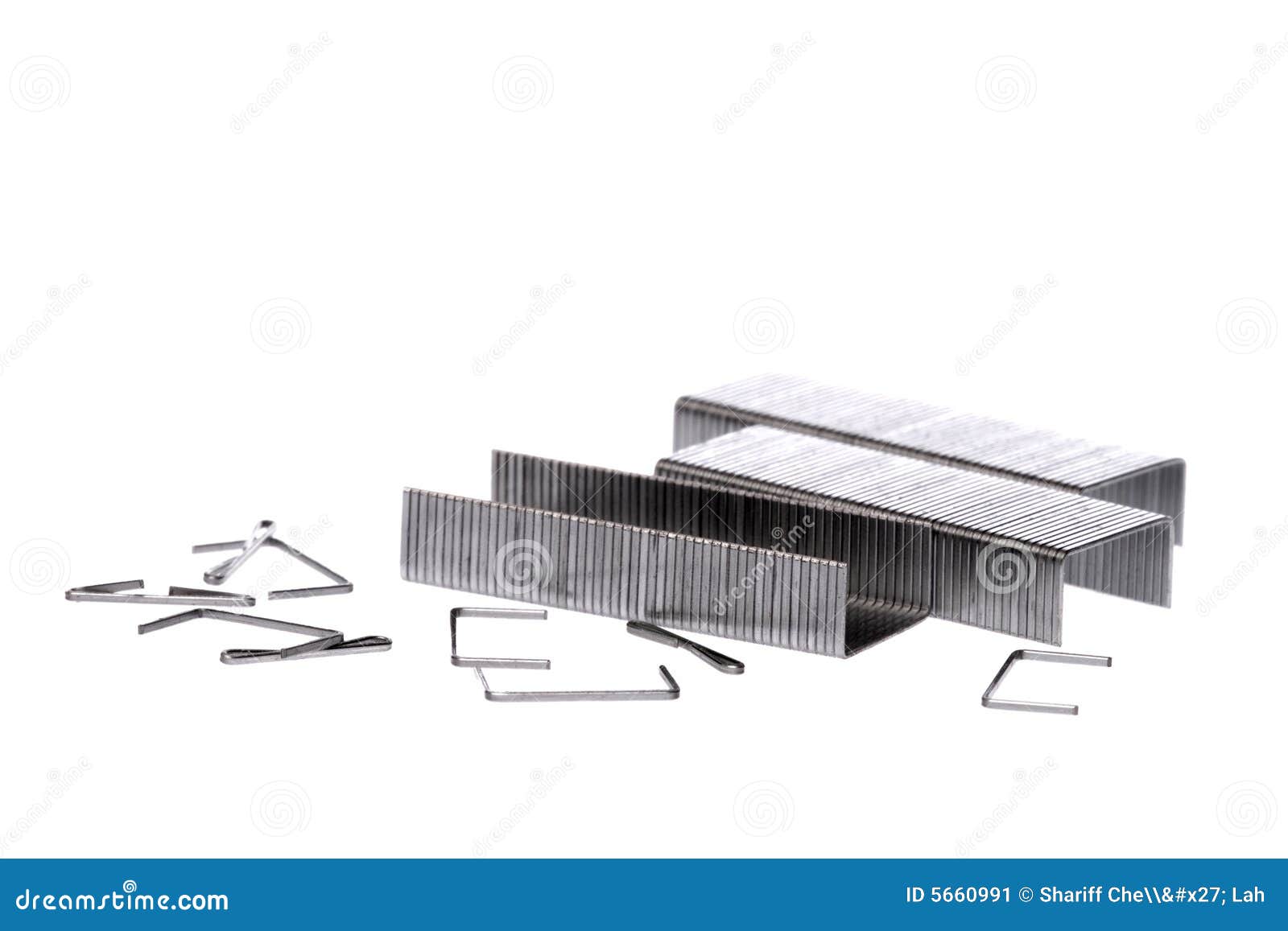 Metal Staples Macro stock image. Image of corporate, stapler - 5660991
