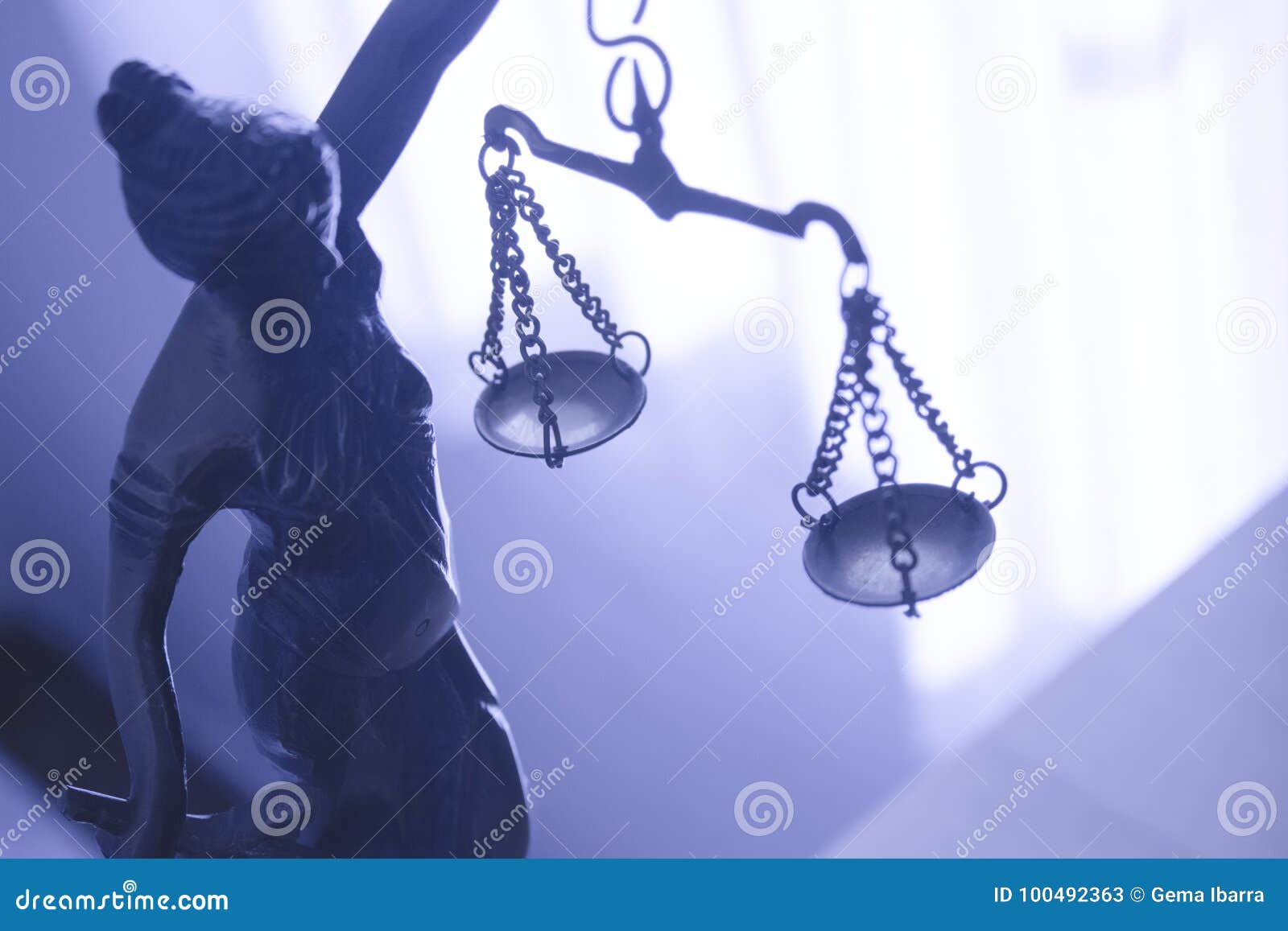 Metal Statue Symbol of Justice Themis Stock Image - Image of blind ...