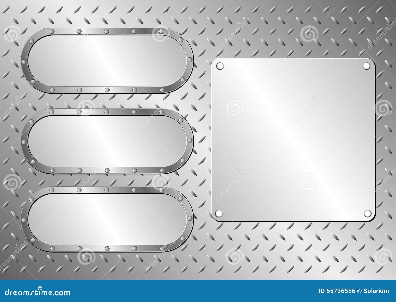 Metal stock vector. Illustration of space, gray, label - 65736556