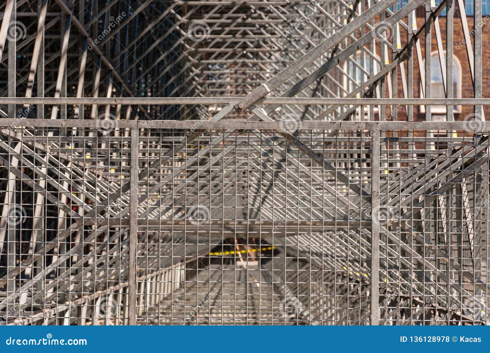 Metal Steel Construction Frame Engineering Lines Geometry Stock Photo ...