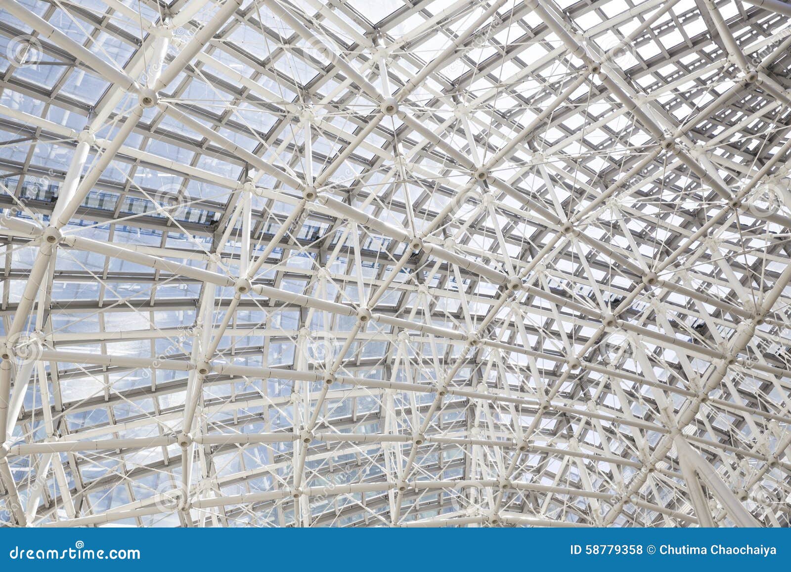 Metal Steel Framework in a Building Stock Photo - Image of building ...