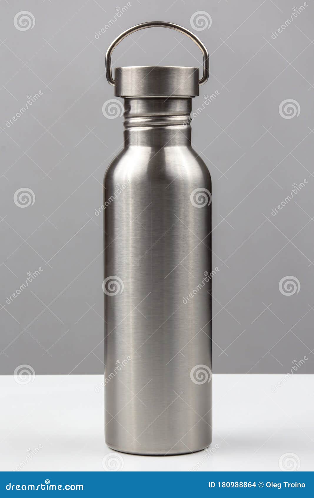 Metal Steel Water Flasks. Metal Drinking Utensils Stock Photo - Image ...