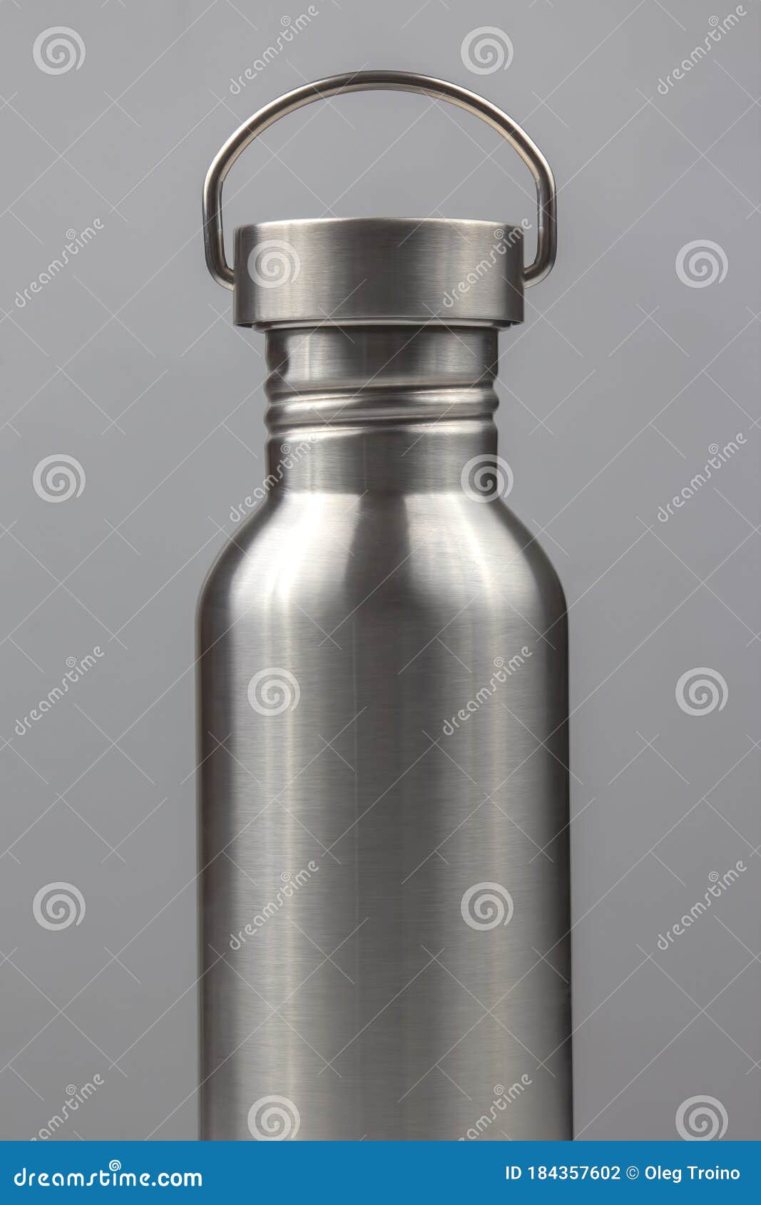 Metal Steel Water Flasks. Metal Drinking Utensils Stock Photo - Image ...
