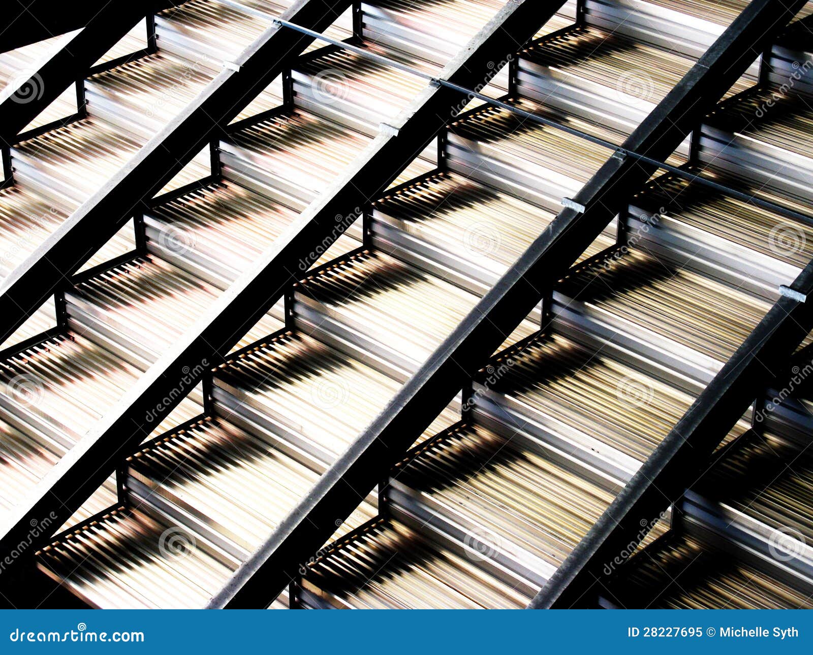 Metal steps stock image. Image of steel, shadow, corrugated - 28227695