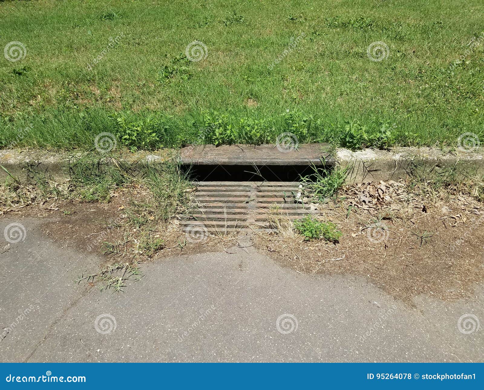 Metal Storm Rain Drainage On A Path In The Mountains Royalty-Free Stock ...