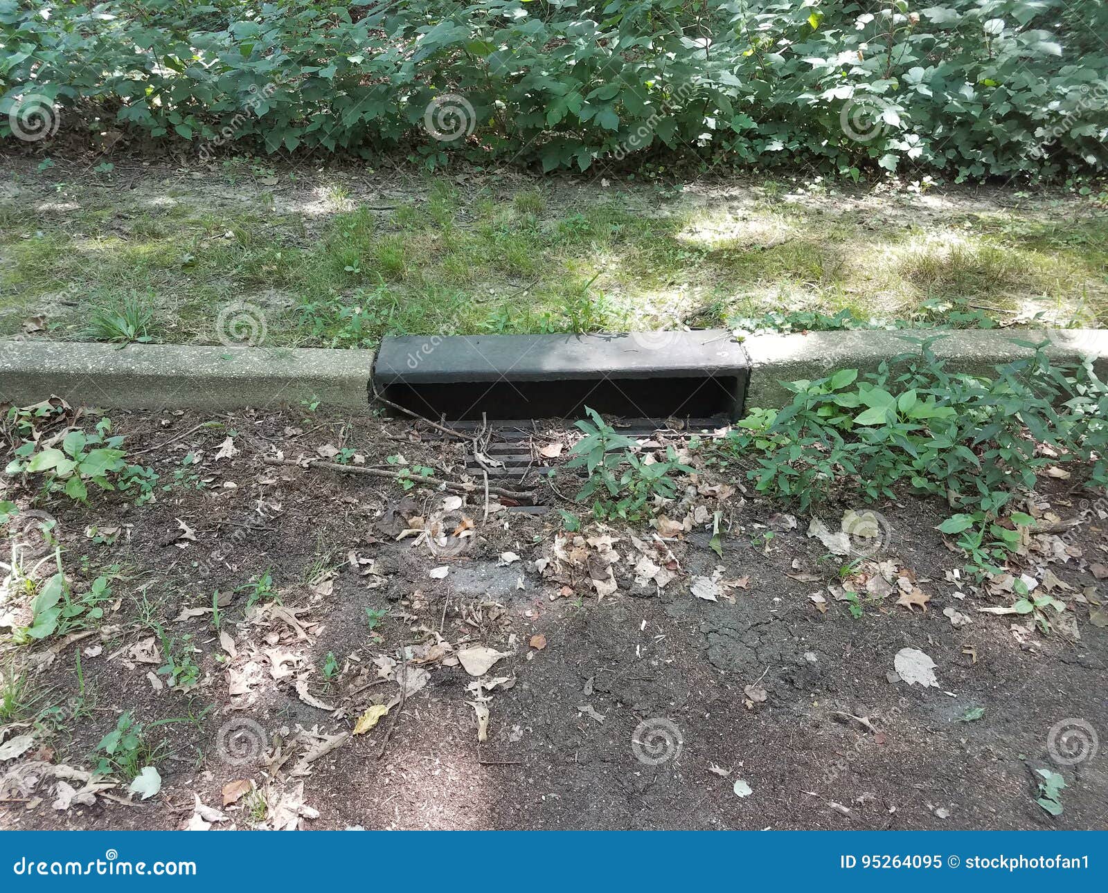 Metal Storm Rain Drainage On A Path In The Mountains Royalty-Free Stock ...