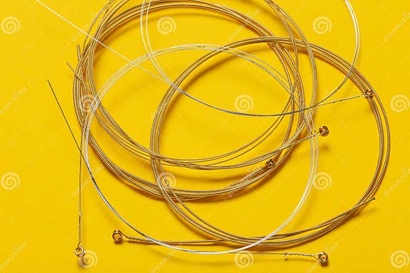 Metal strings stock photo. Image of steel, instrument - 162388004