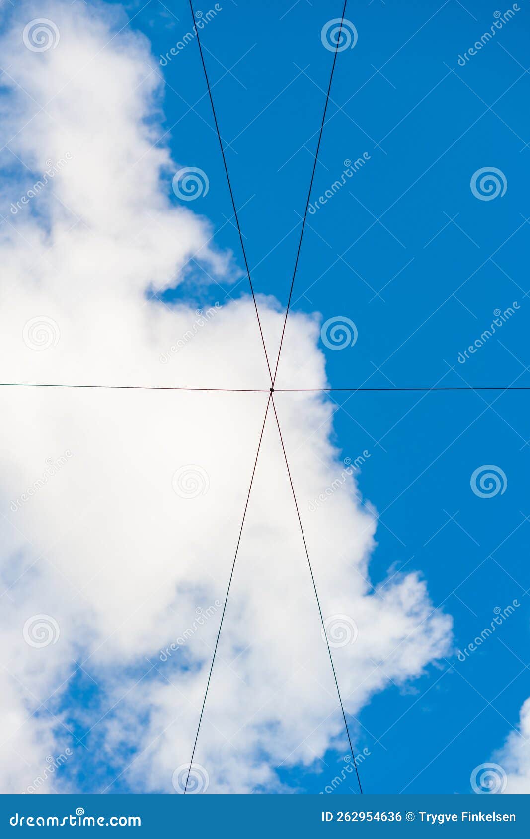 Metal Strings Tied Together Overhead.. Stock Photo - Image of metal ...