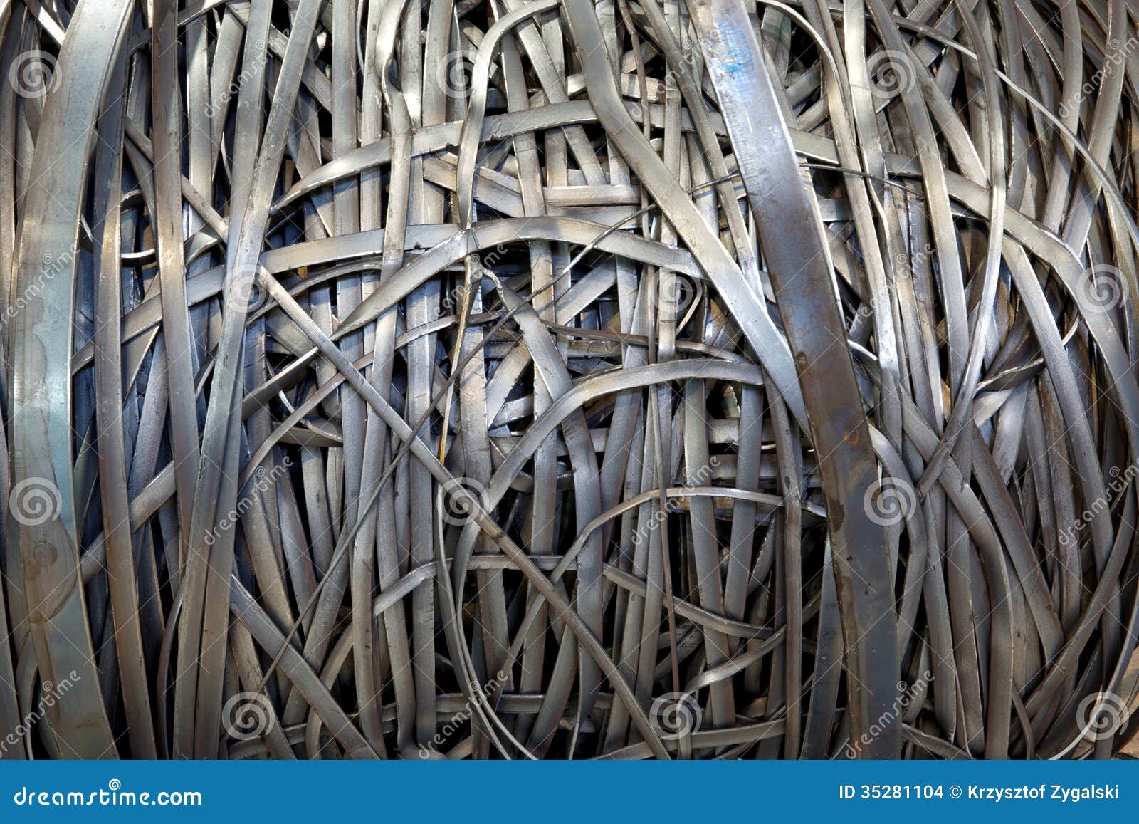 Metal strip bundle stock photo. Image of bright, iron - 35281104
