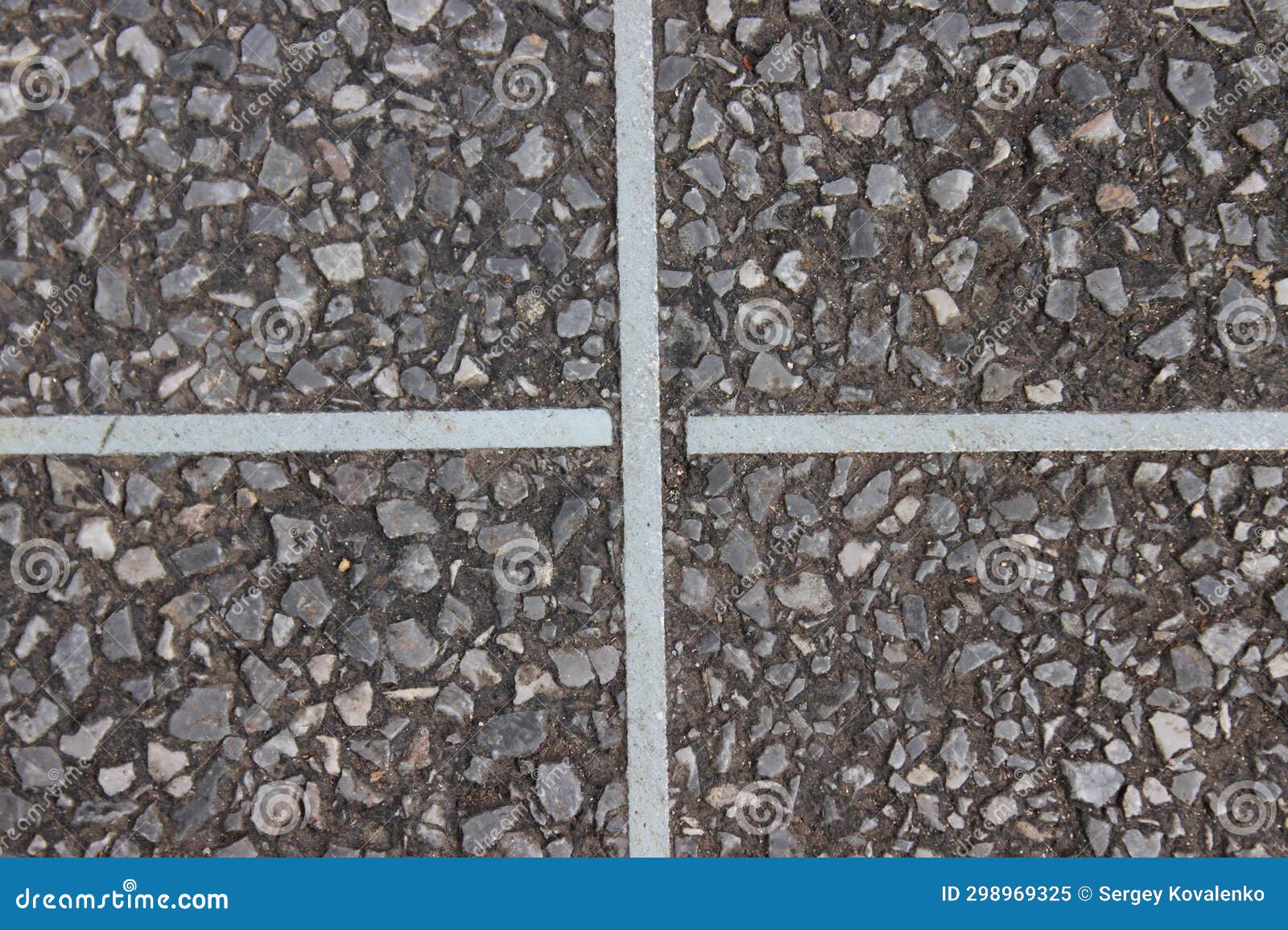 Metal Strips on the Footpath. Macro. Vancouver. Canada. Stock Image ...