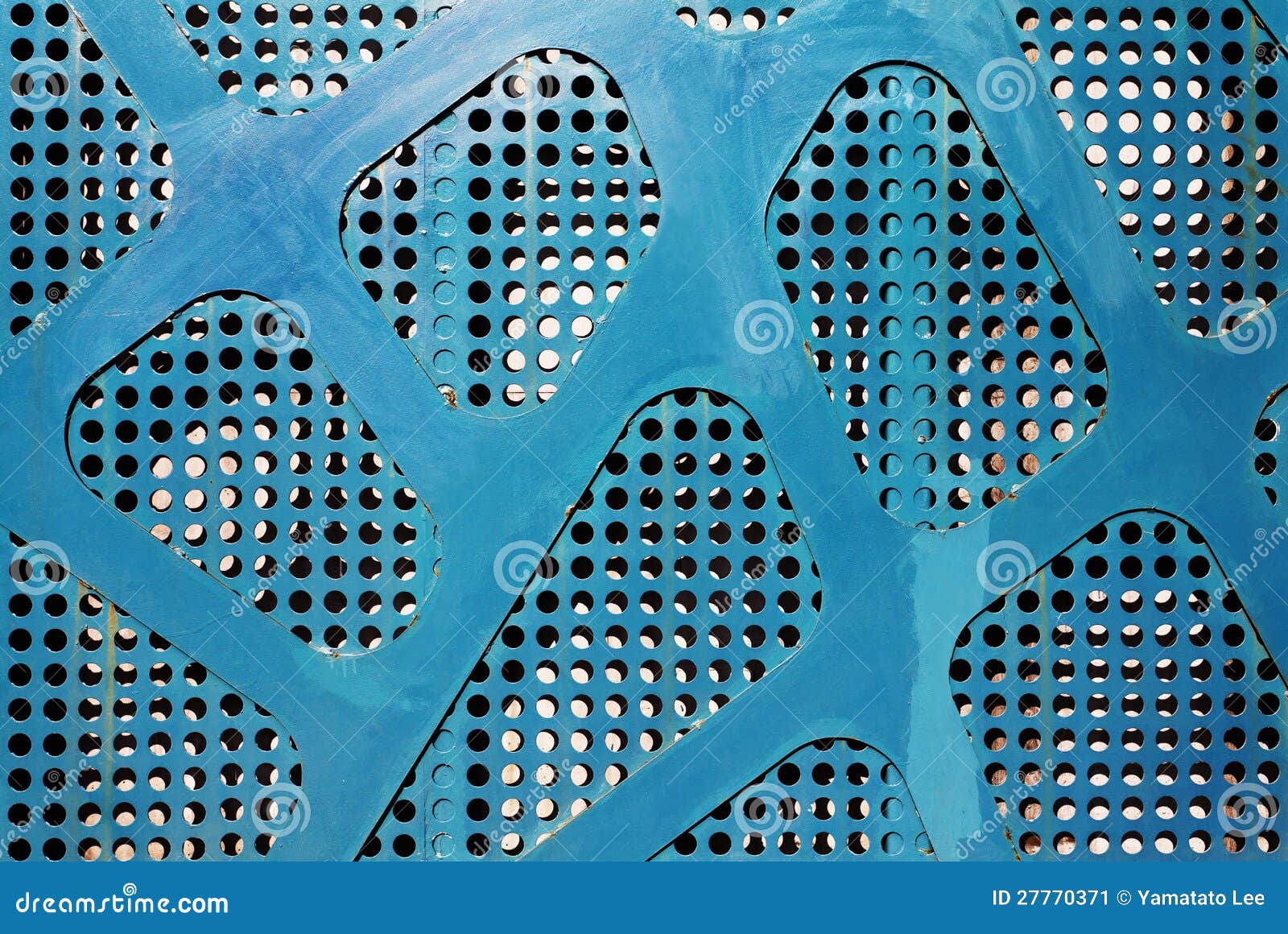 A Metal Structure Standing On A Concrete Slab Among The Trees ...