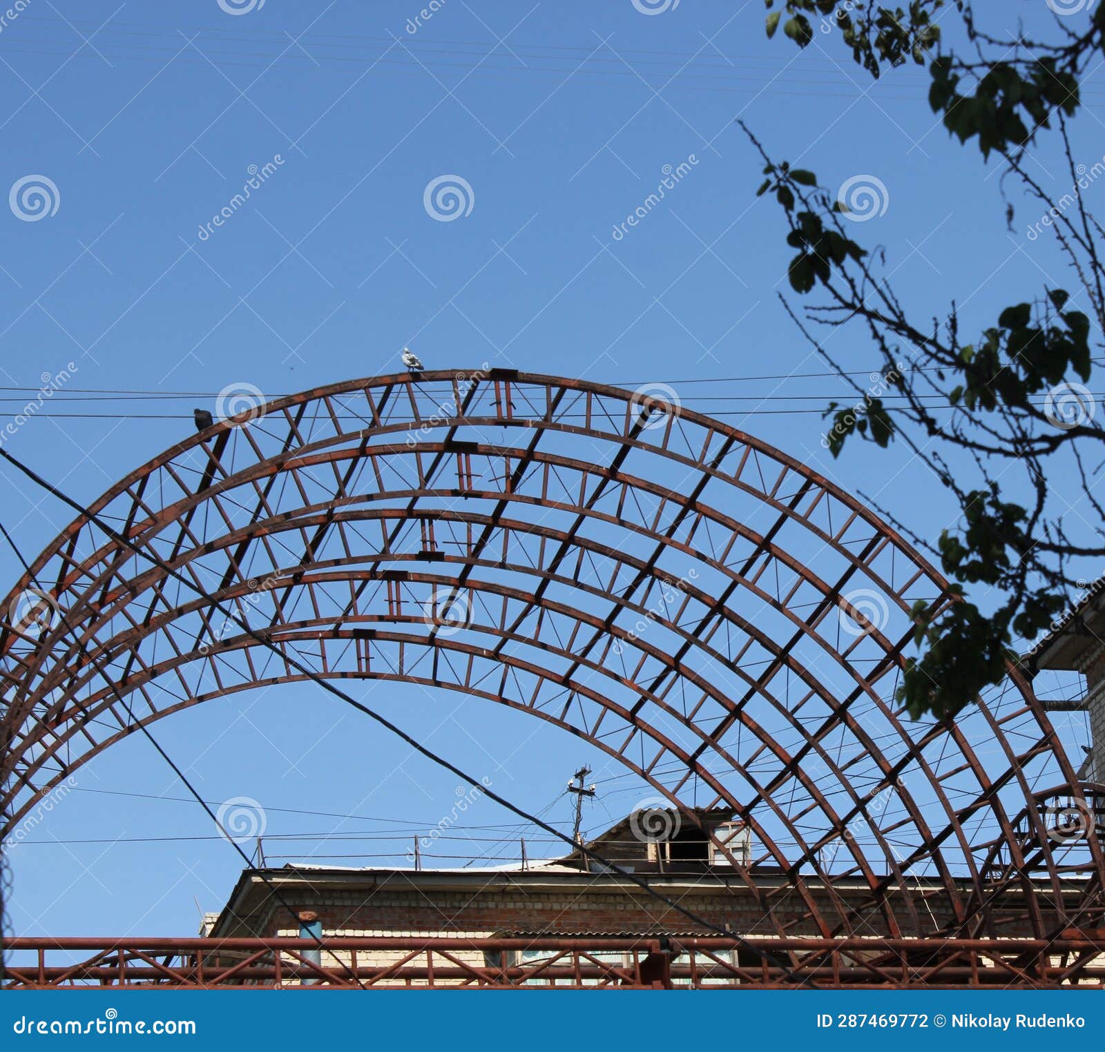 Metal structure stock photo. Image of shape, structure - 287469772