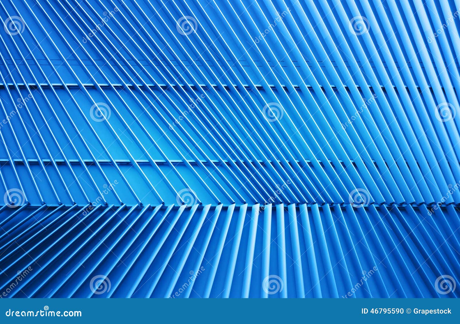 Metal Structure in Blue Light Stock Photo - Image of alien, engineering ...