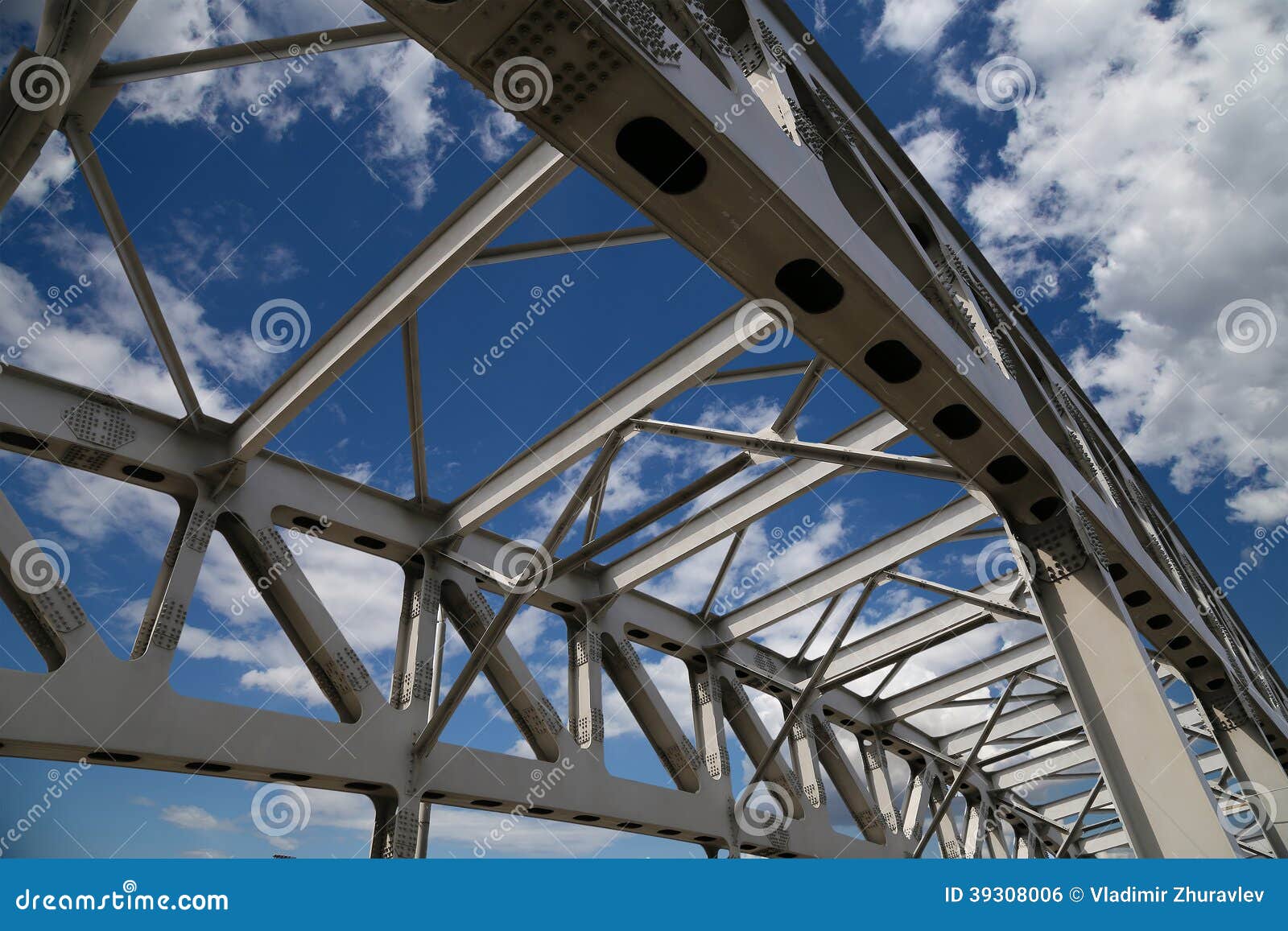 Metal Structure of the Bridge Stock Photo - Image of architecture ...