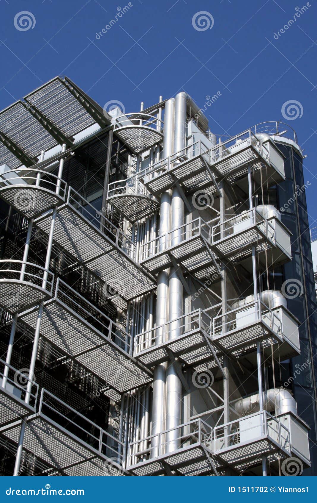 Metal structure building stock photo. Image of office - 1511702