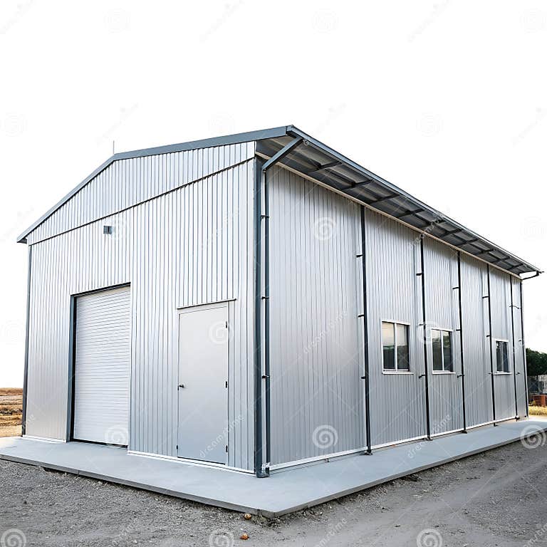 Metal Structure Building, Modern Architectural Design Stock ...