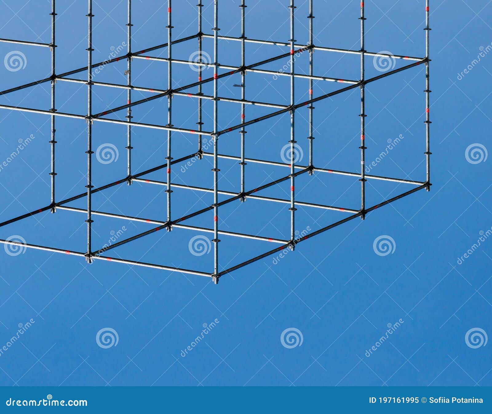 Metal Structure Connection of Structures Stock Image - Image of joint ...