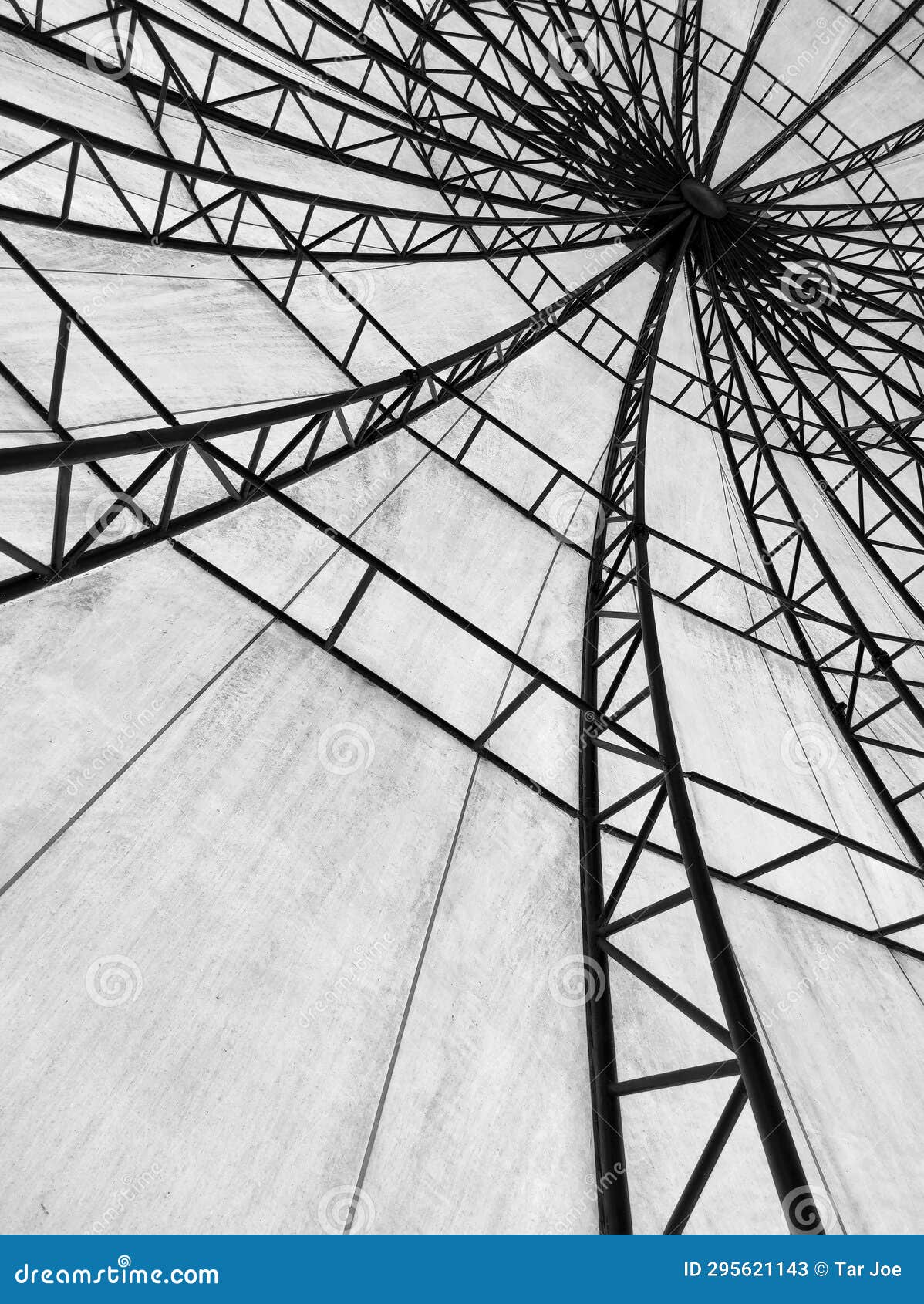 Metal Structure with Large Opening Stock Image - Image of structure ...