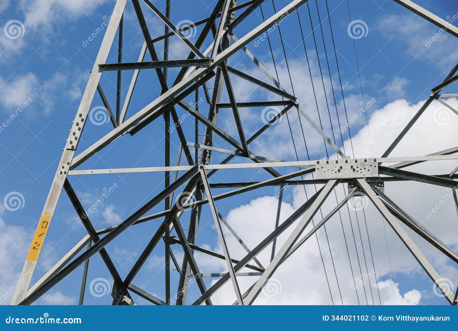 Metal Structure Steel Frame Of Electricity Transmission Tower ...