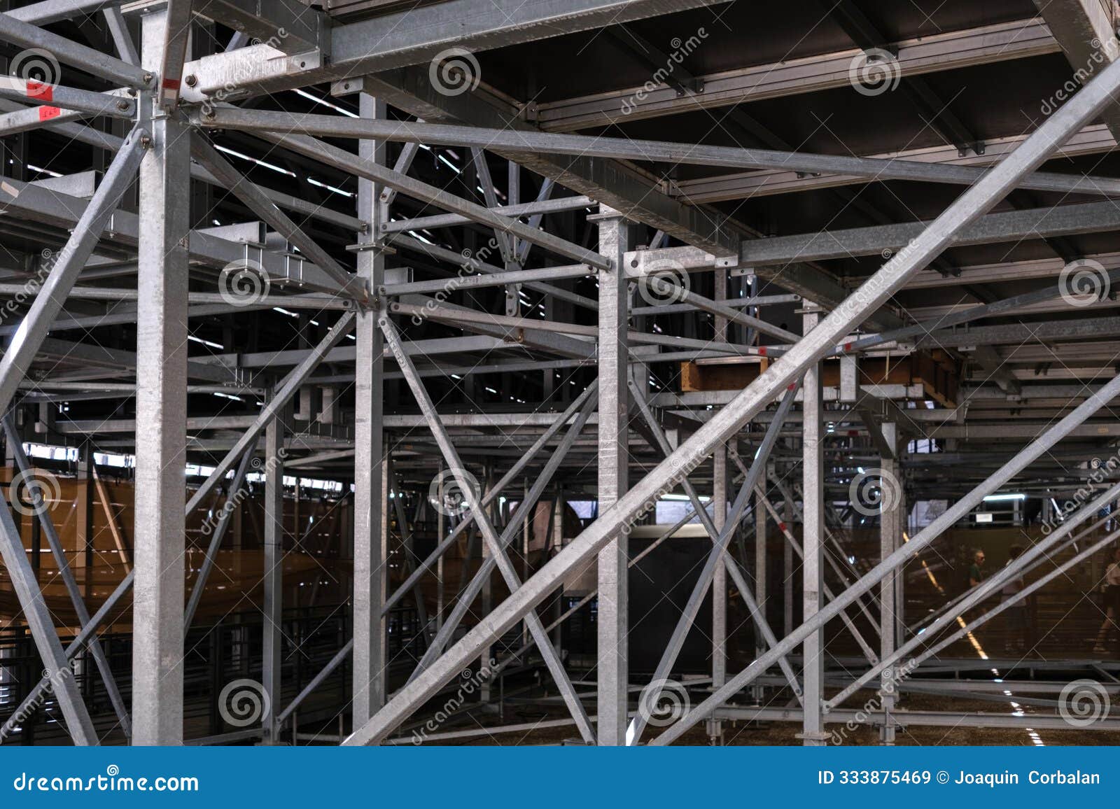 Metal Structure To Support a Stage, Thick Sturdy Bars Stock Image ...