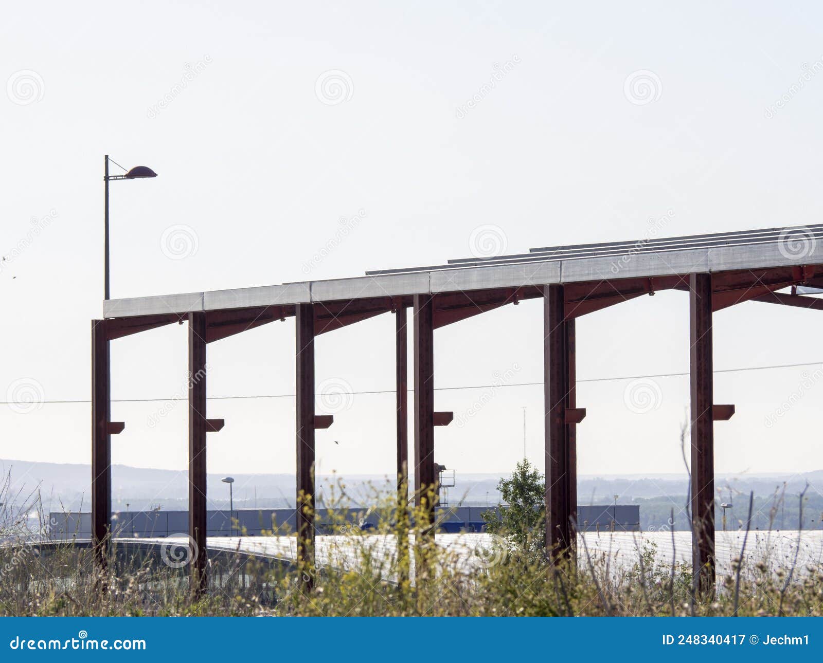 Strong Metal Structure Under Construction. Engineering Concept Stock ...