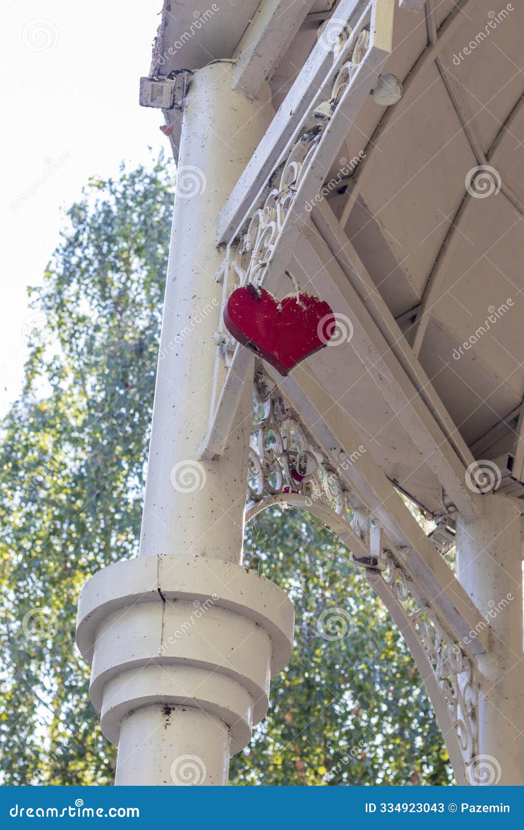 Metal Structure Where Couples Locking the Locks As a Sign of True Love ...