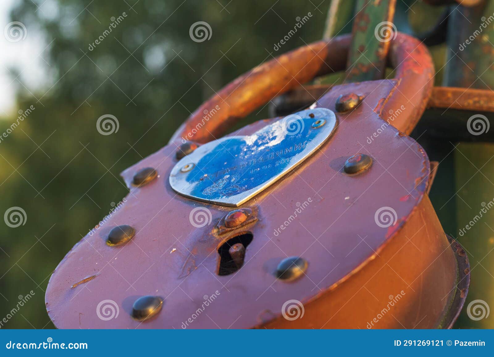 Metal Structure Where Couples Locking the Locks As a Sign of True Love ...