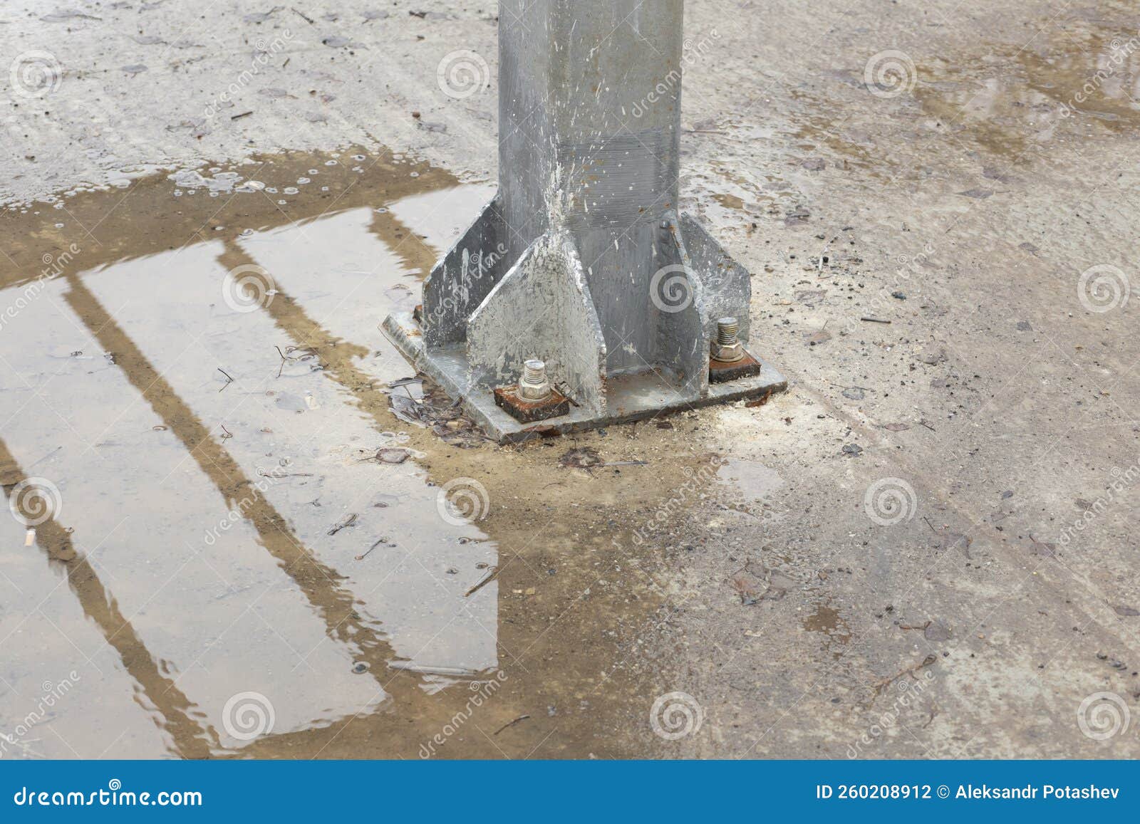 Metal Structures on the Construction of a House.Fastening of Metal ...