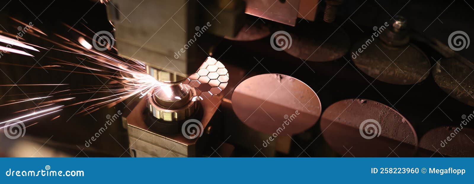 Metal Structures with Flames of Fire Closeup Stock Photo - Image of ...