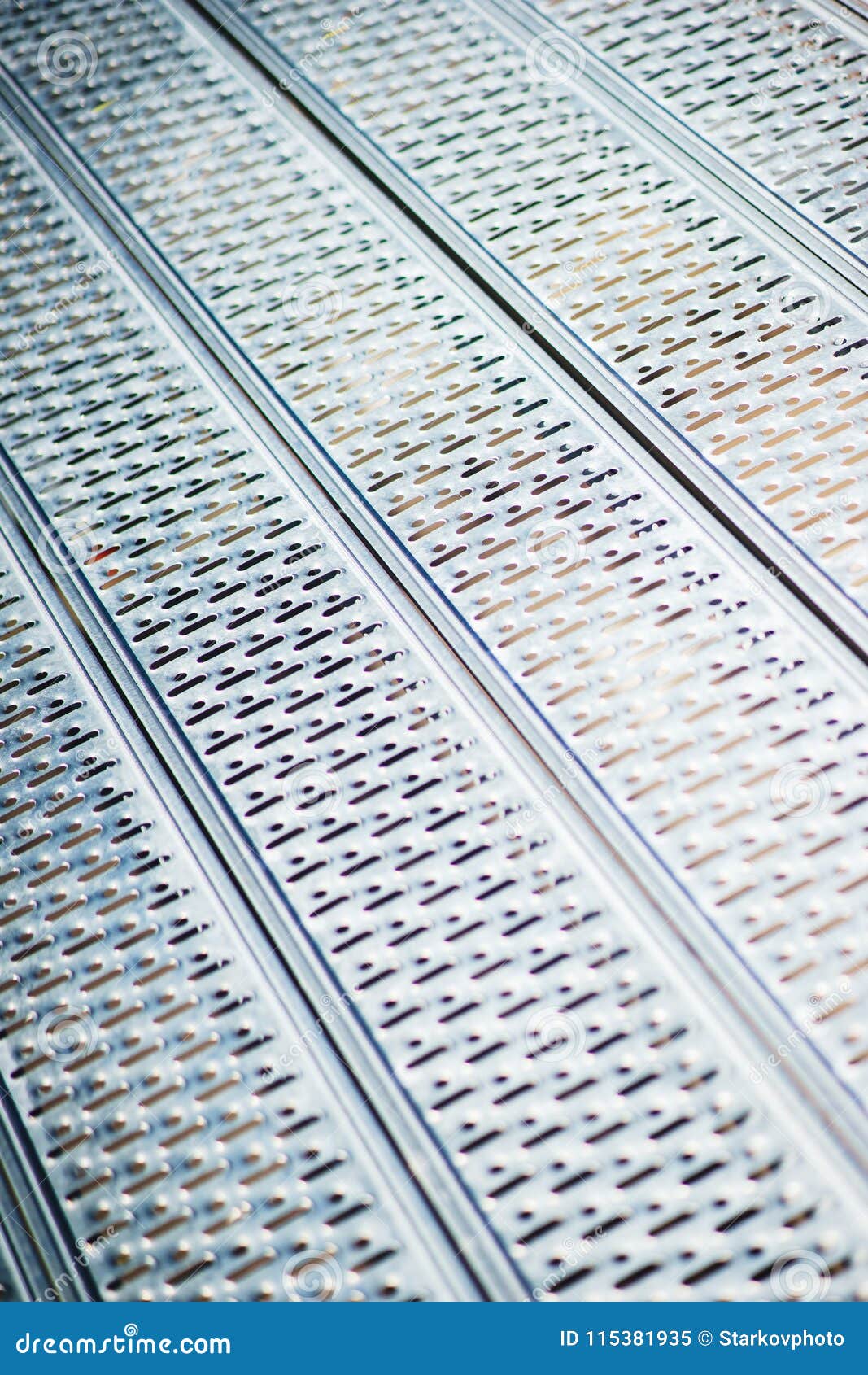 Metal Structures in a Warehouse in Stacks. Metal Supports for ...