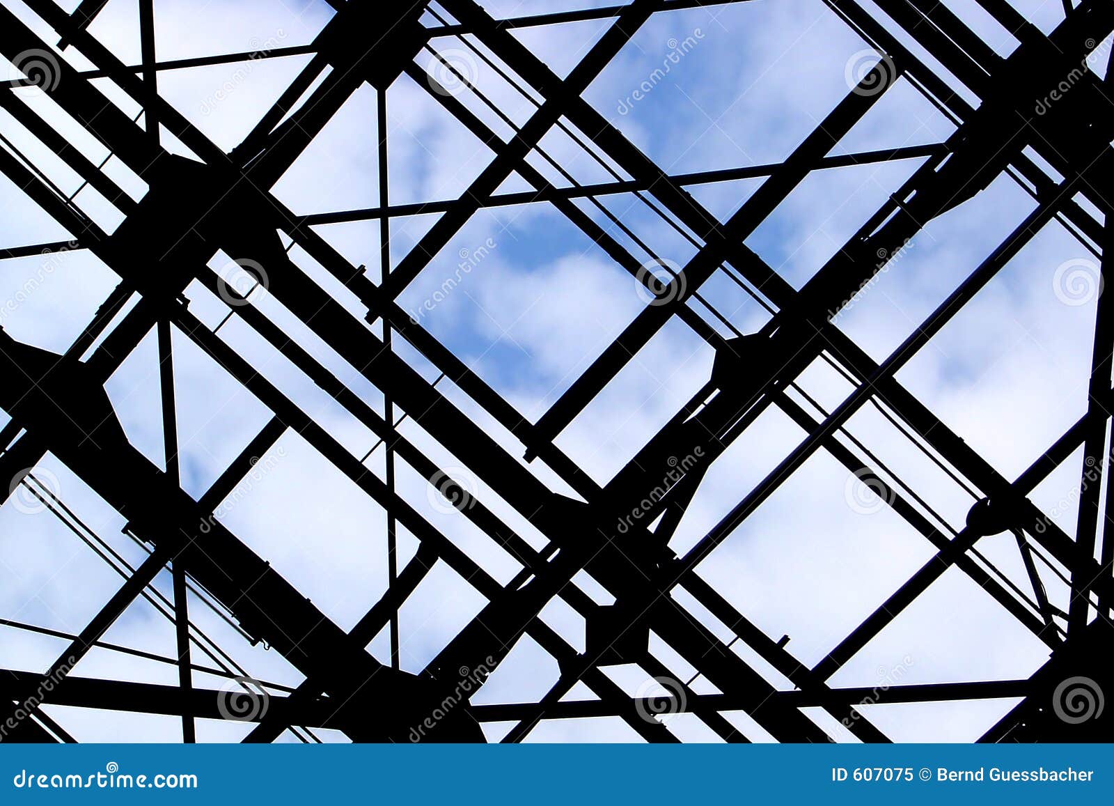 Metal struts stock image. Image of construction, diagonal - 607075