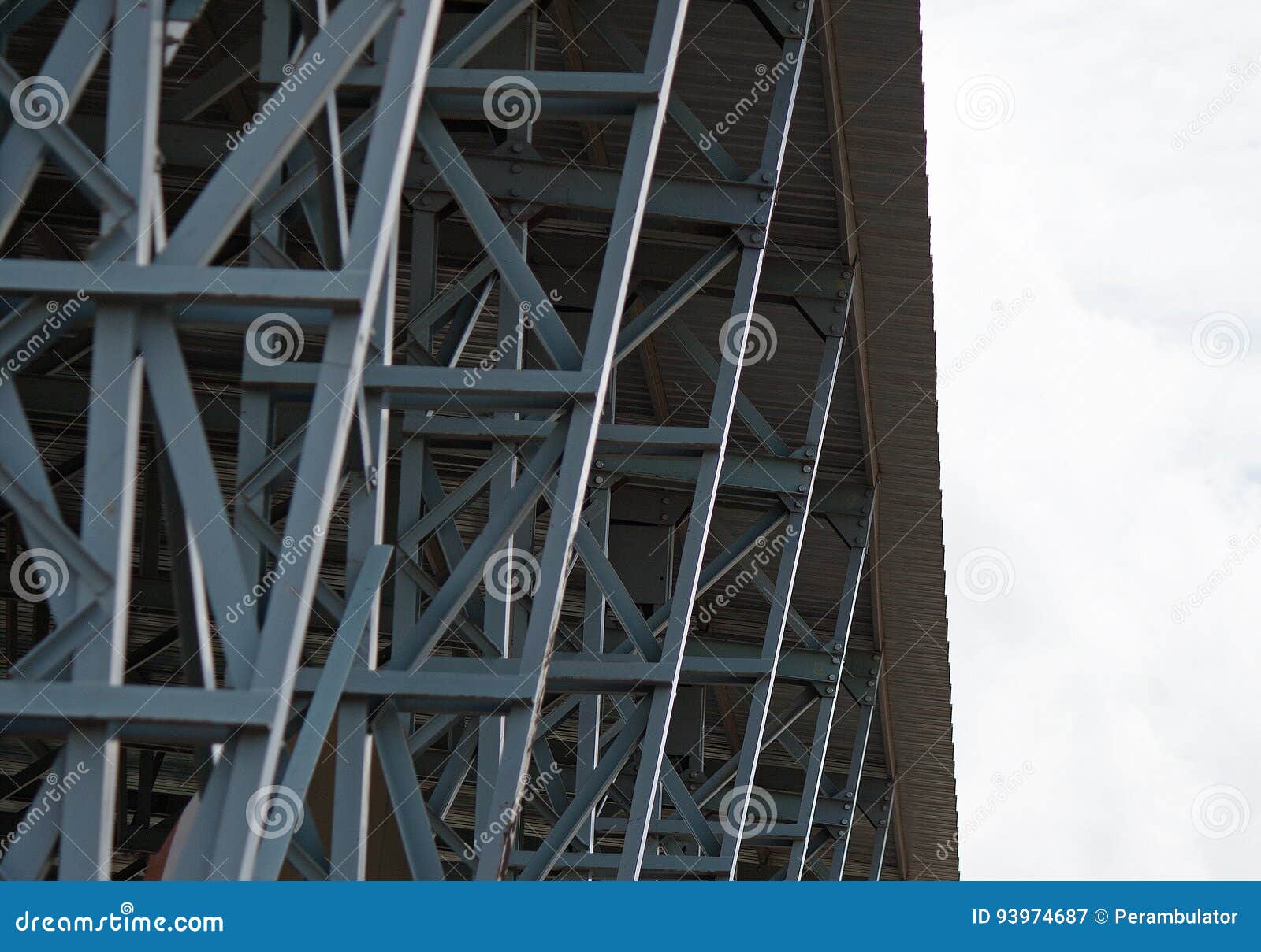 METAL STRUTS stock image. Image of support, roof, metal - 93974687