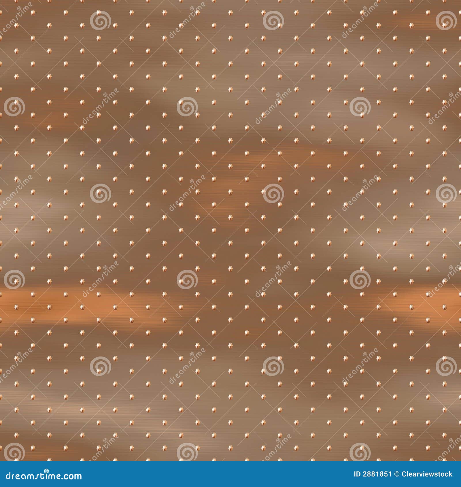 Metal Studs on Copper Texture Stock Illustration - Illustration of ...