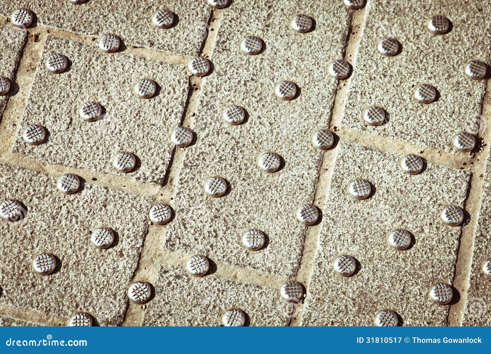 Metal studs stock image. Image of safety, paving, pedestrian - 31810517