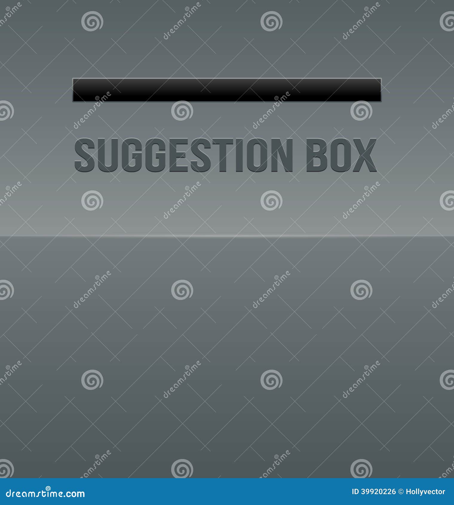 Metal Suggestion Box - Optical Illusion Vector Illustration ...