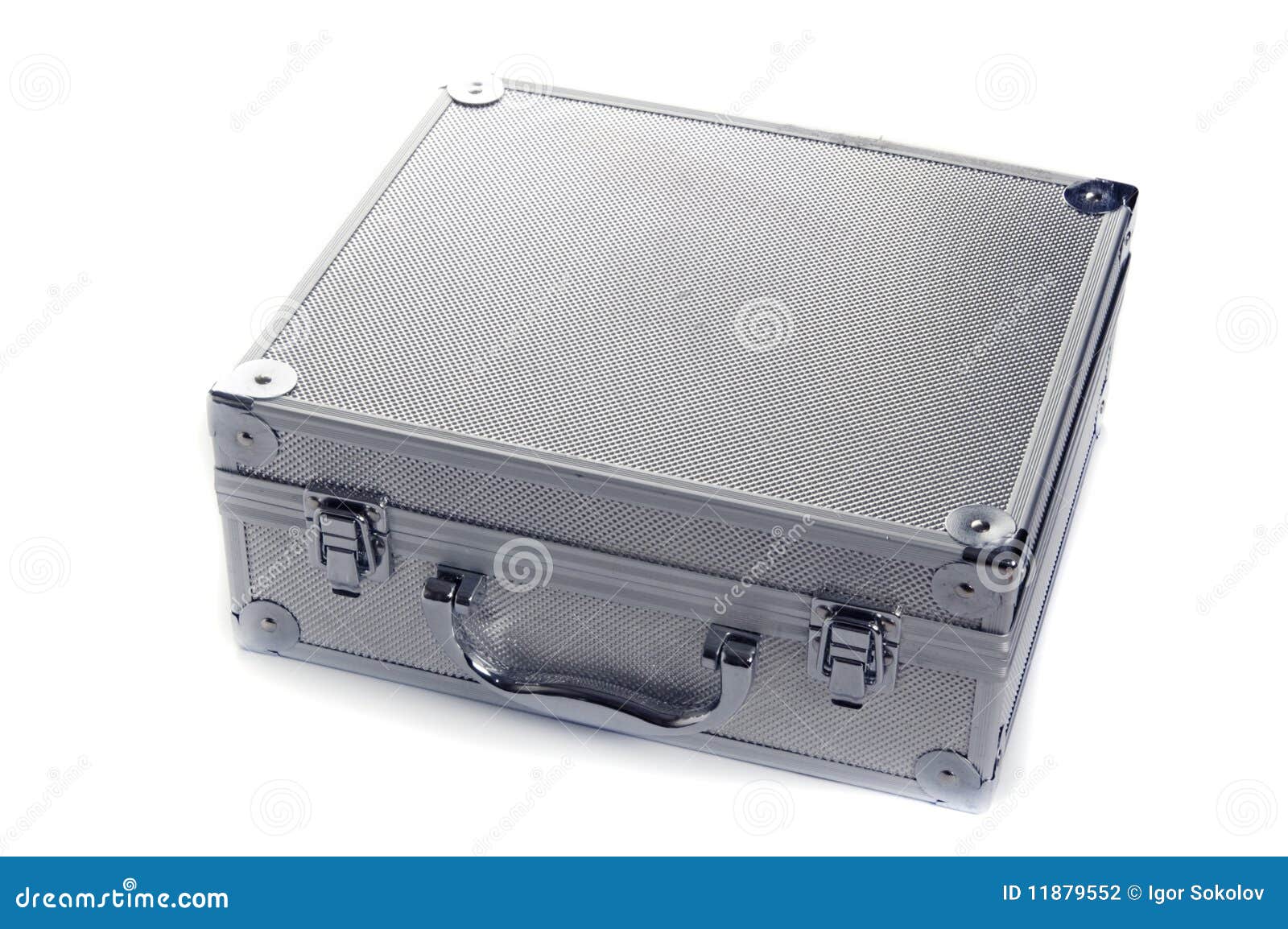 Metal suitcase stock photo. Image of metallic, investment - 11879552