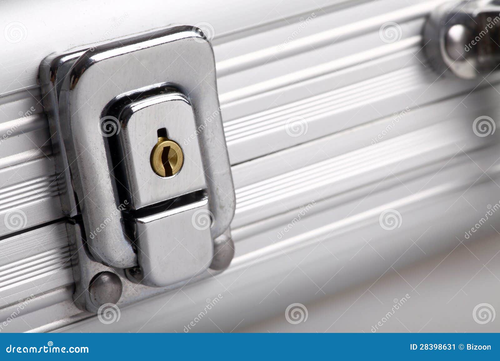 Metal suitcase lock stock image. Image of elegance, container - 28398631
