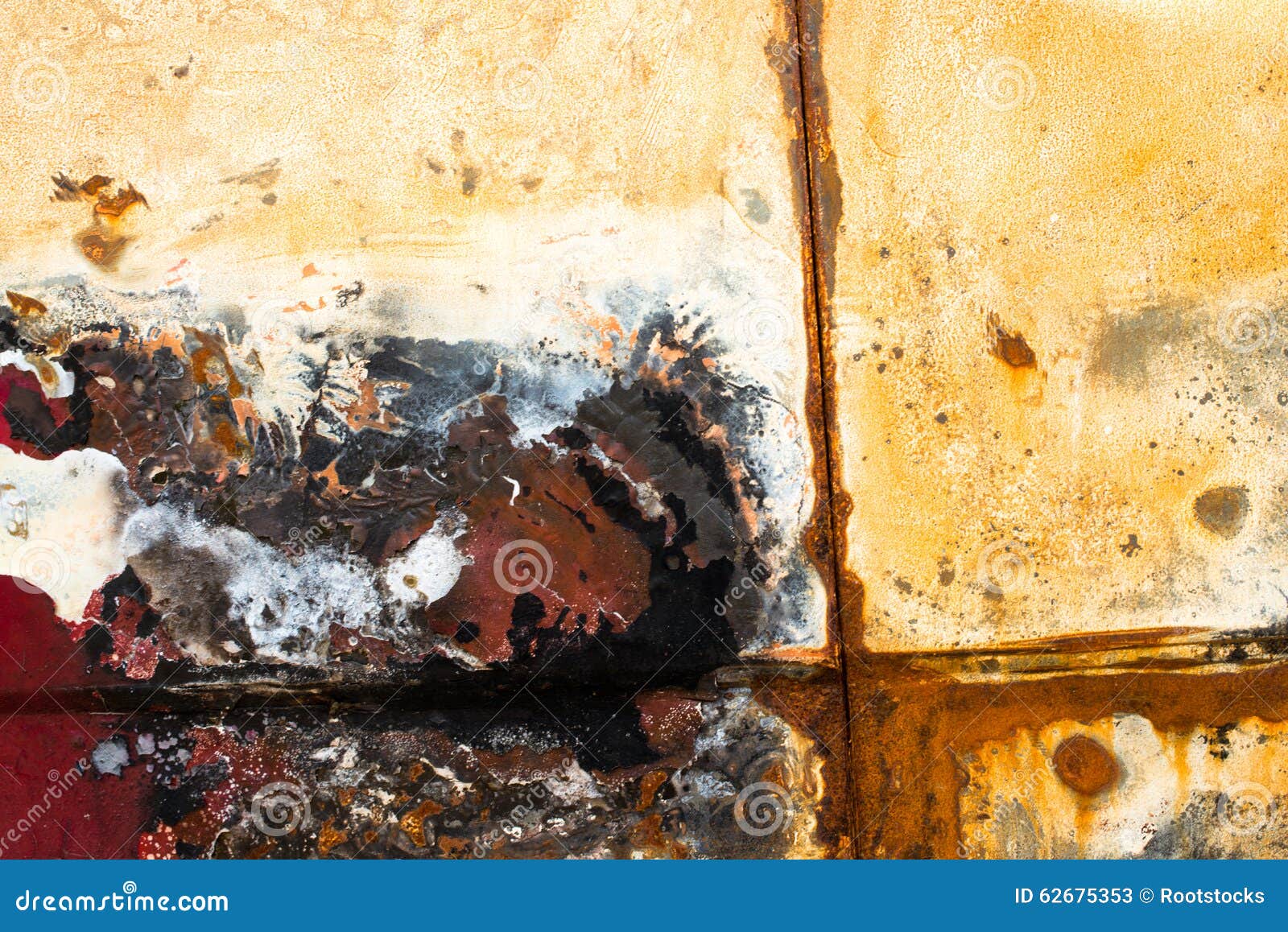 Metal Surface of the Burnt Car. Stock Image - Image of messy, abandoned ...