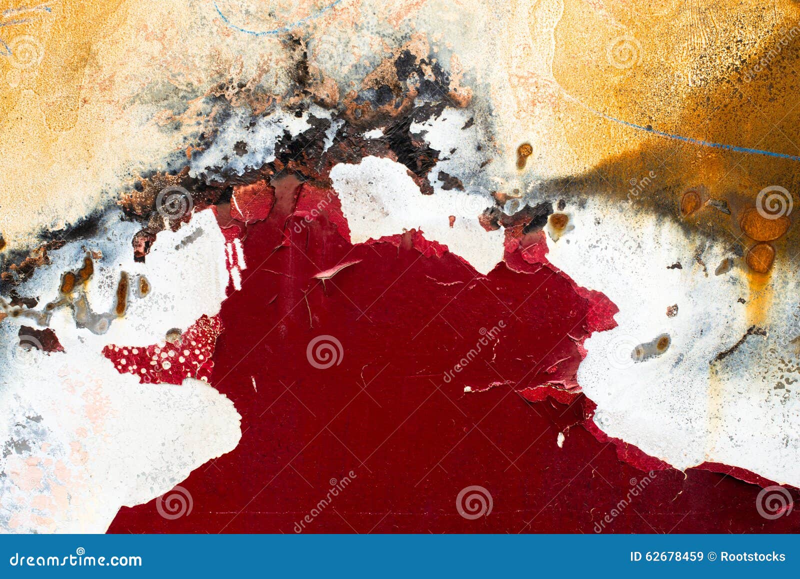 Metal Surface of the Burnt Red Car. Stock Image - Image of destruction ...