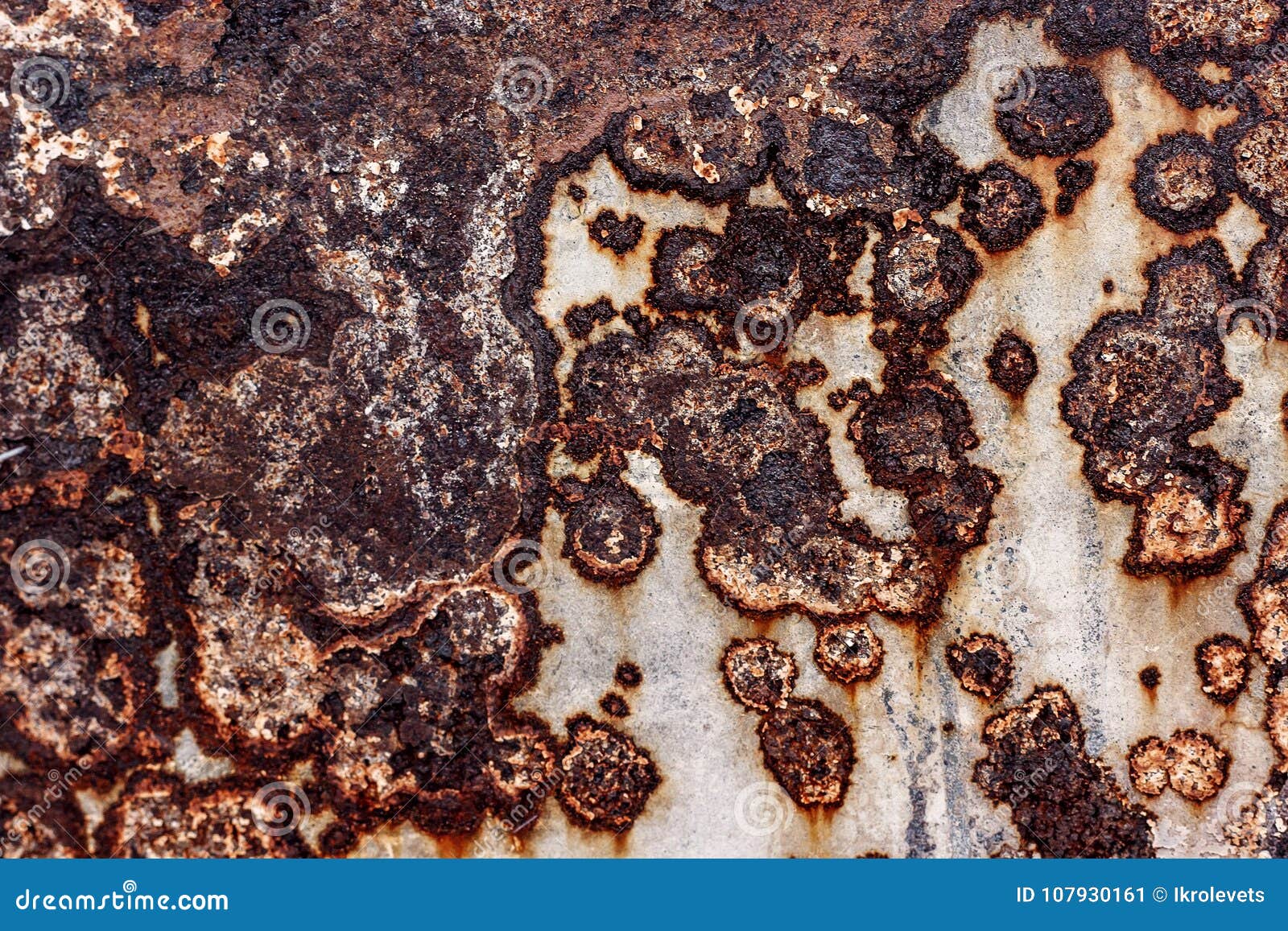 Metal Surface Covered with Rust Stains. Stock Image - Image of ...