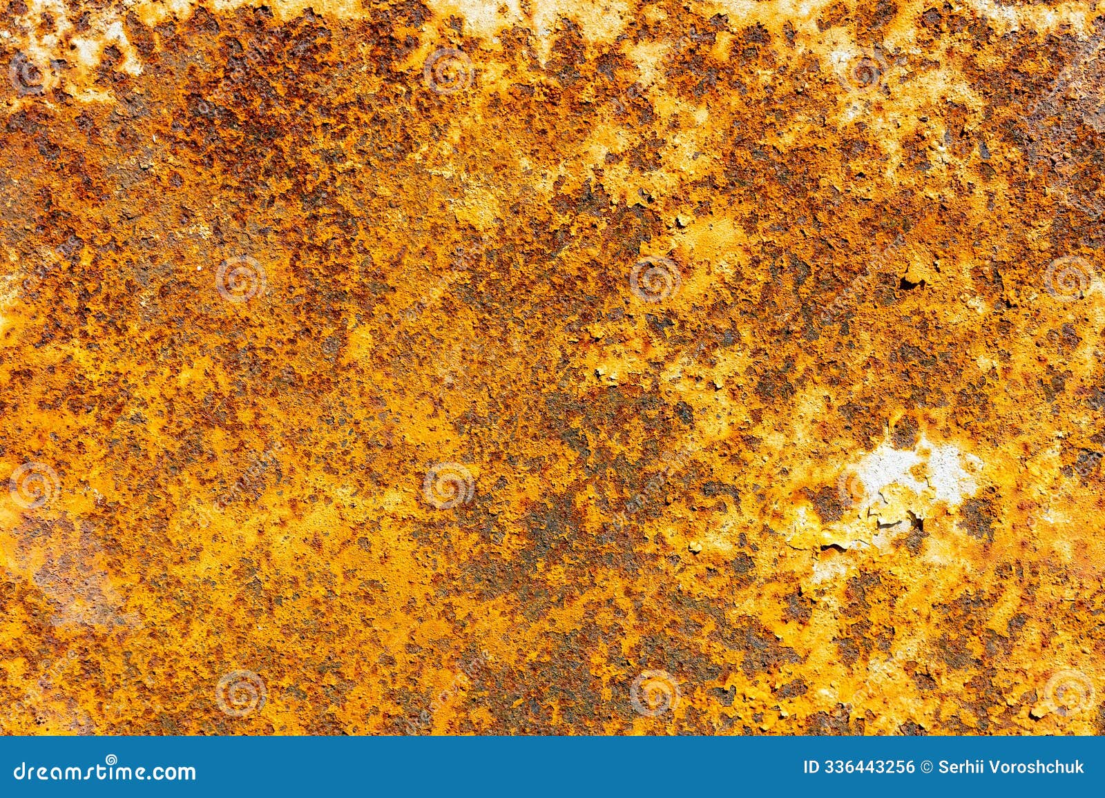 The Metal Surface is Covered with a Thick Layer of Rust Stock Photo ...