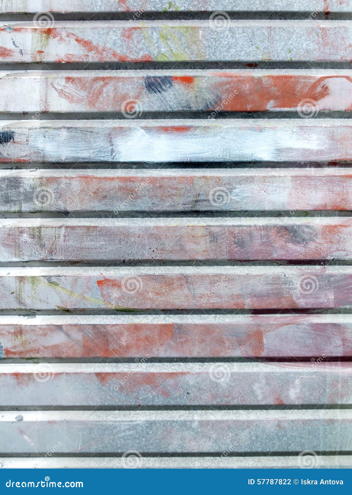 Metal Surface Painted with Several Colours Stock Photo - Image of ...